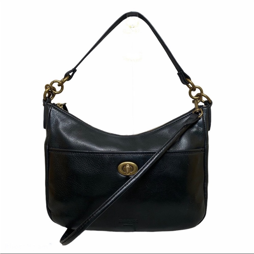 Margot Pebble Leather Turn-Lock Bag - Gem
